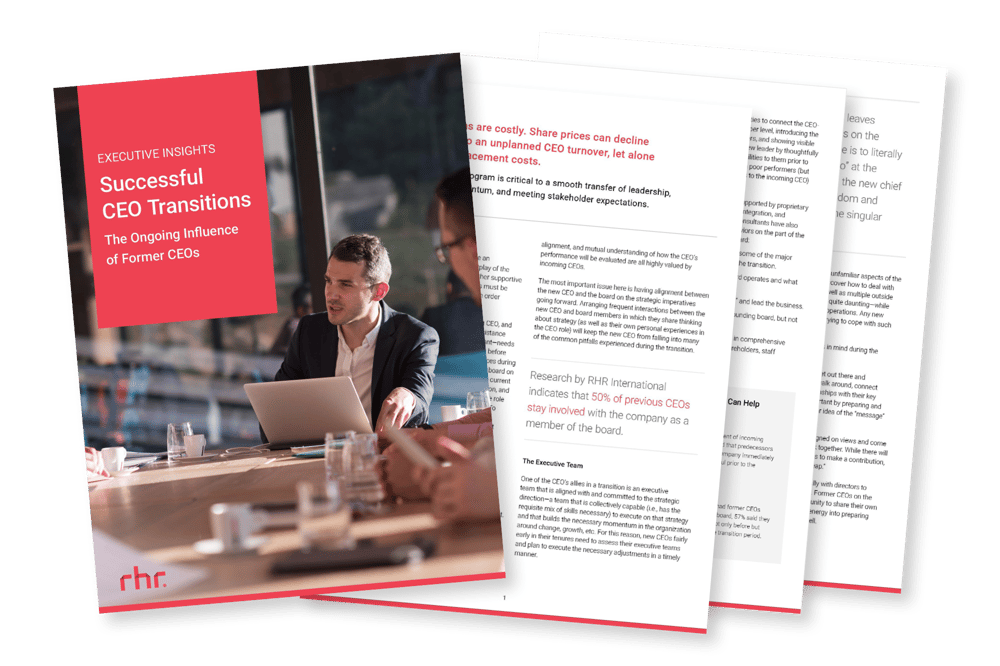 Thank you for downloading Successful CEO Transitions | RHR